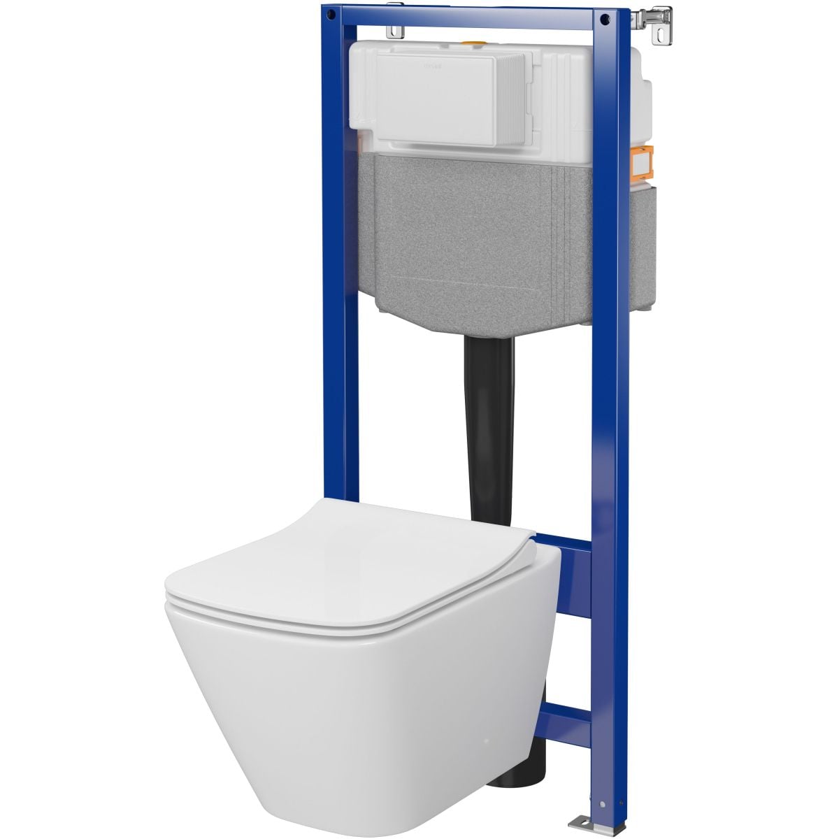 Cersanit City Square set wc: cadru + vas + capac S701-796 • absulo.ro